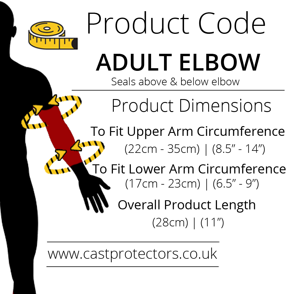Waterproof | ELBOW | Cast Protector Cover For Showering