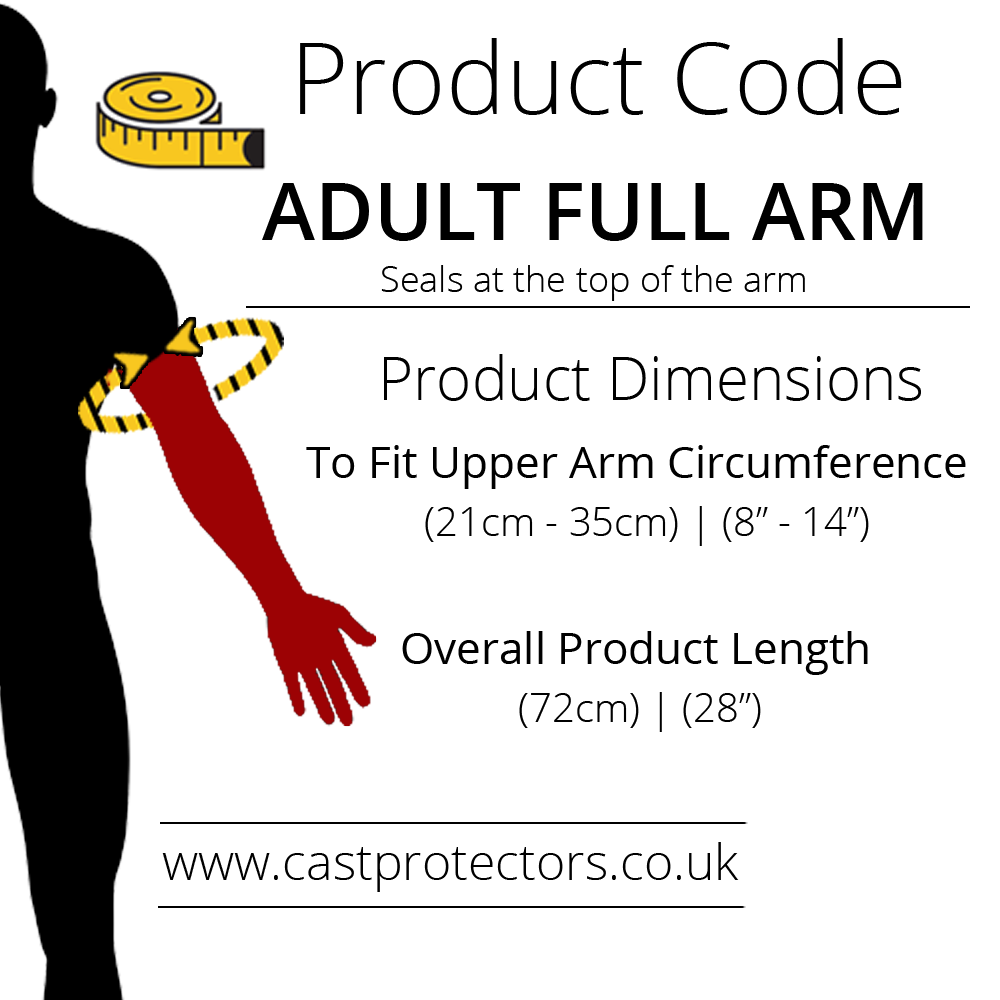 Waterproof | FULL ARM | Cast Protector Cover For Showering