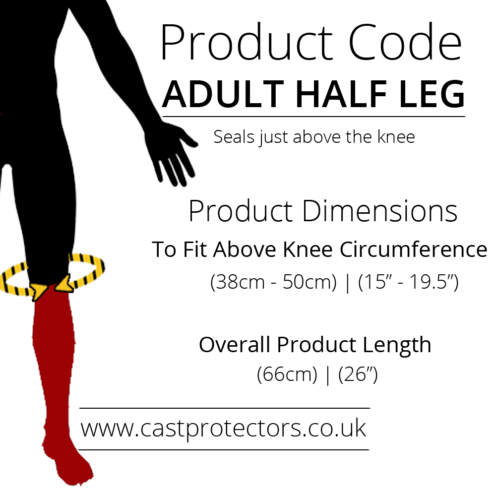 Waterproof | HALF LEG | Cast Protector Cover For Showering